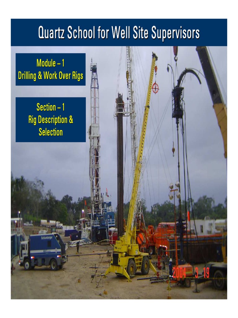 01 Drilling & Work Over Rigs | PDF