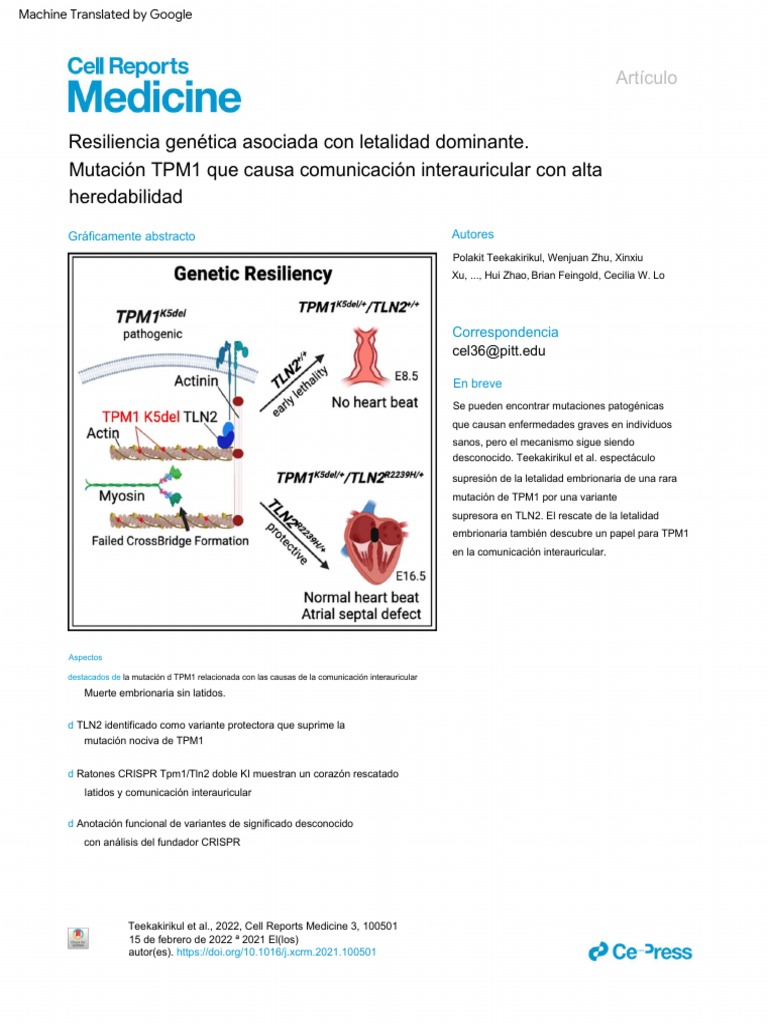 Genetic Resiliency | PDF | Lugar cuantitativo | Enlace Genético