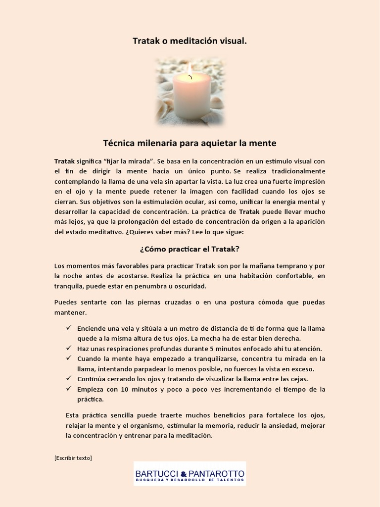 Tratak o Meditación Visual | PDF