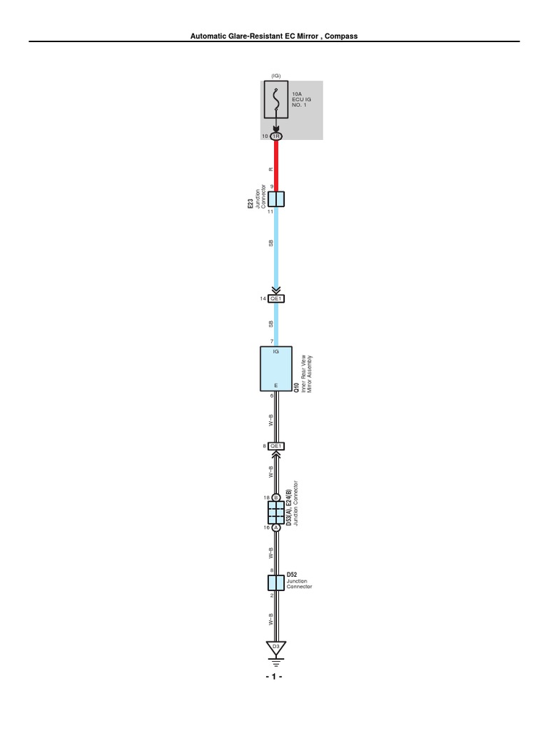 Automatic Glare-Resistant EC Mirror, Compass | PDF