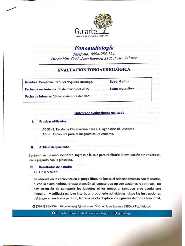 Test Ados y Adir | PDF