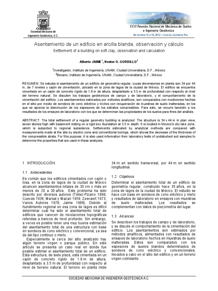 Arcillas Blandas Última Info Importante | PDF | Fundación (Ingeniería) | Ciencias de la Tierra