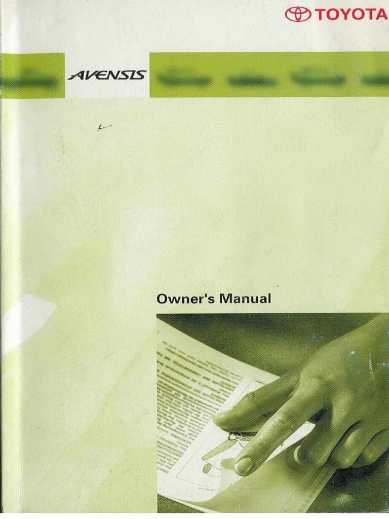 Avensis i Owners s Manual | PDF