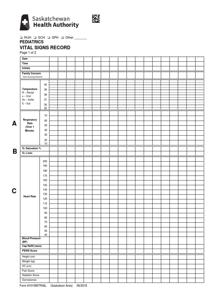 Vital Signs Pediatrics 2018 | PDF | Blood Pressure | Hypertension