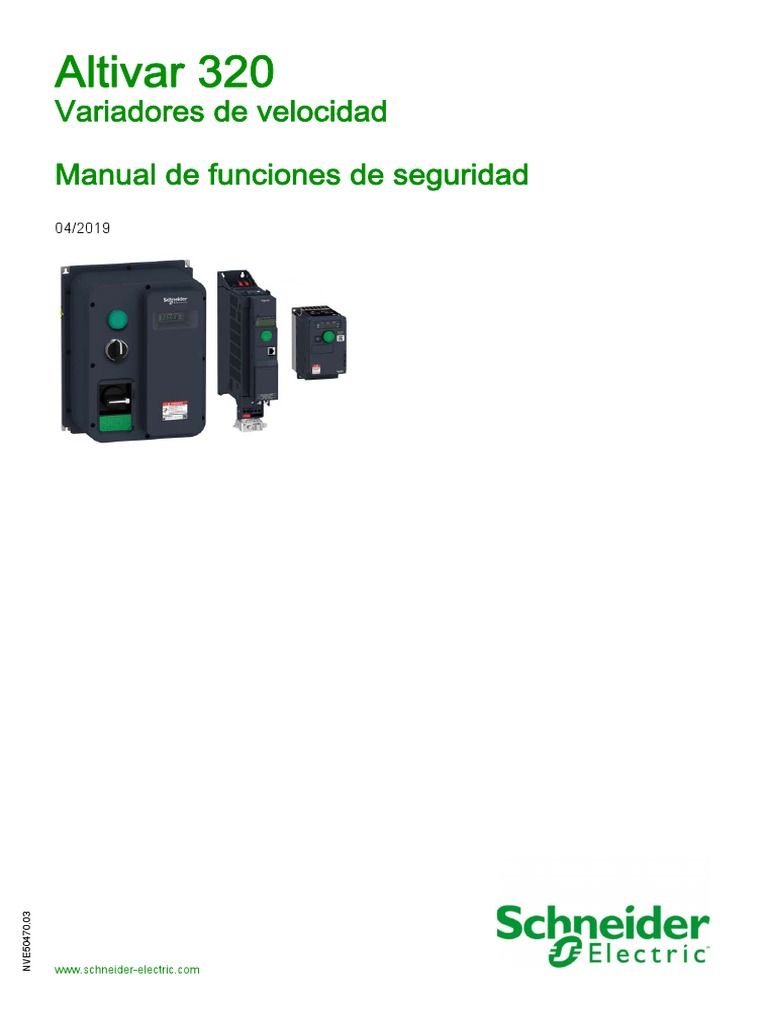 ATV320 Safety Function Manual SP NVE50470 03 | PDF | Ingenieria ...