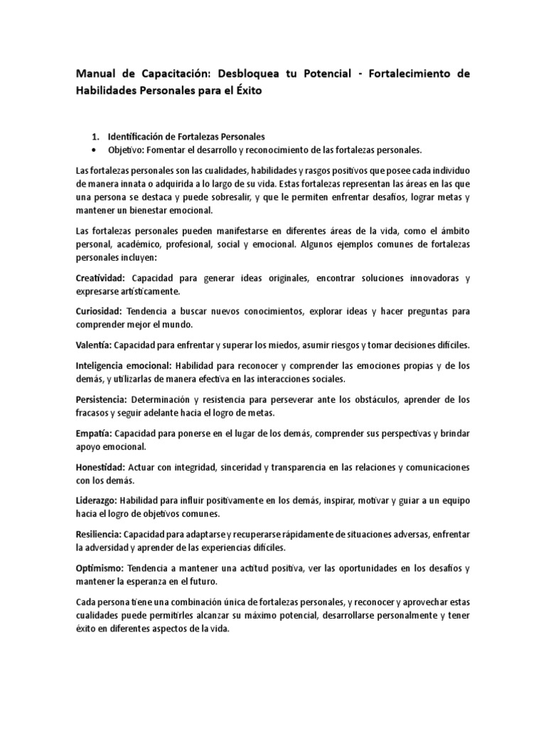 Manual de Capacitación | PDF | Comunicación | Las emociones