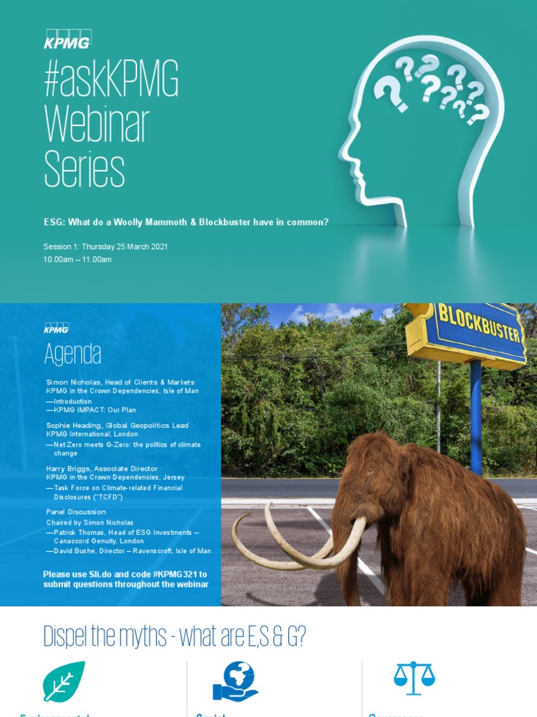 ESG Insights: Climate Change & Governance | PDF | World Economic Forum ...