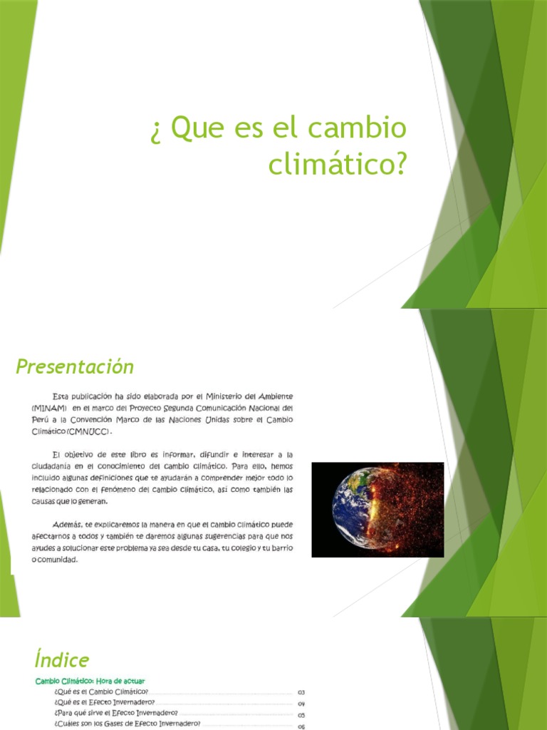 Presentación Cambio Climatico | PDF