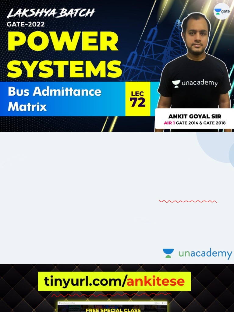 Lecture-72 Bus Admittance Matrix | PDF | Matrix (Mathematics) | Matrix ...
