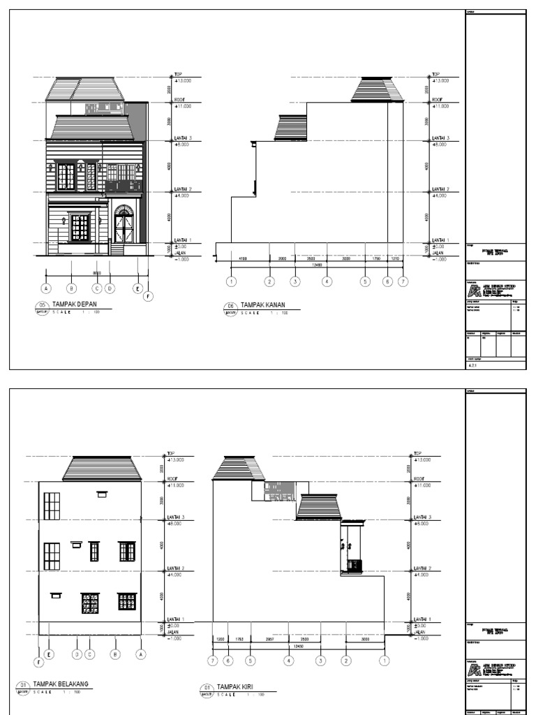 Contoh Detail Fasad Dan Tampak Depan | PDF
