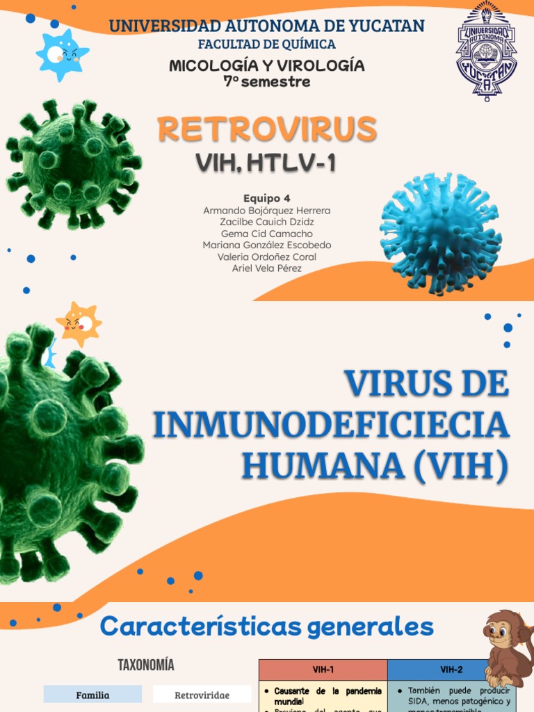 Retrovirus y VIH: Características y Diagnóstico | PDF | VIH | Virus