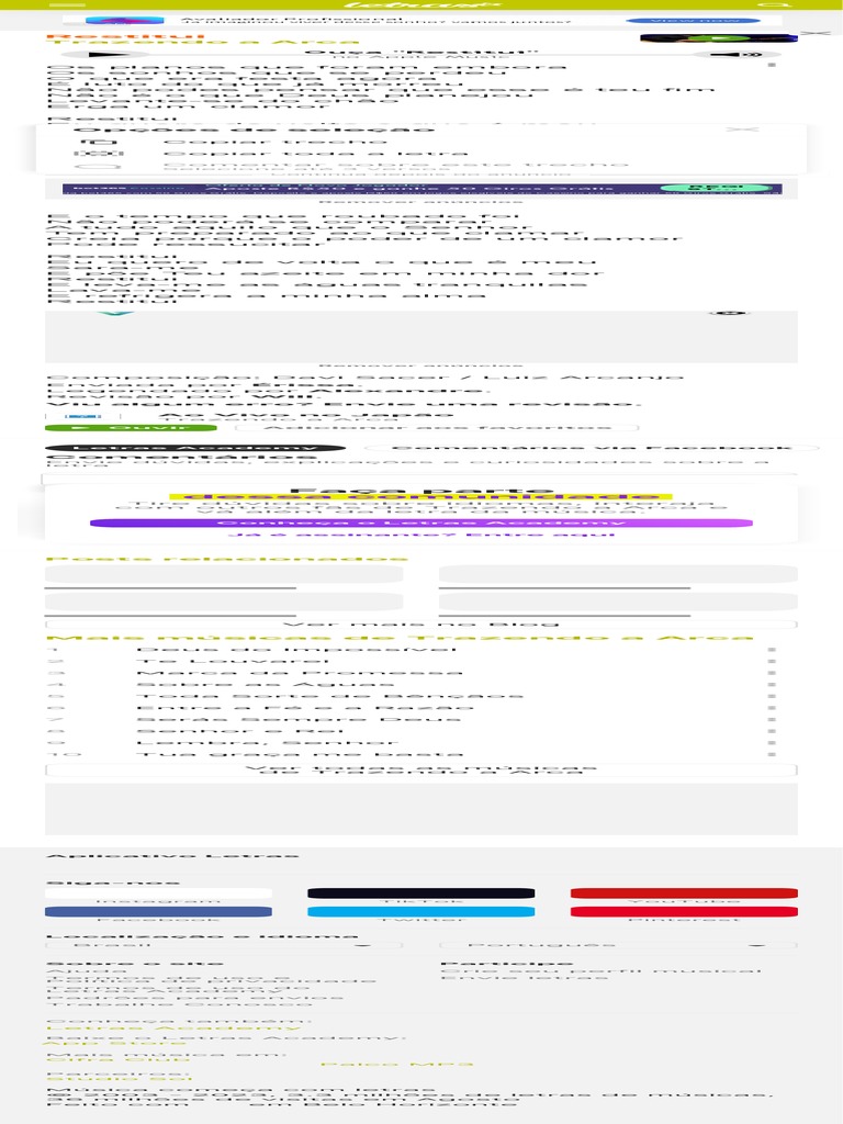 Restitui - Trazendo A Arca | PDF