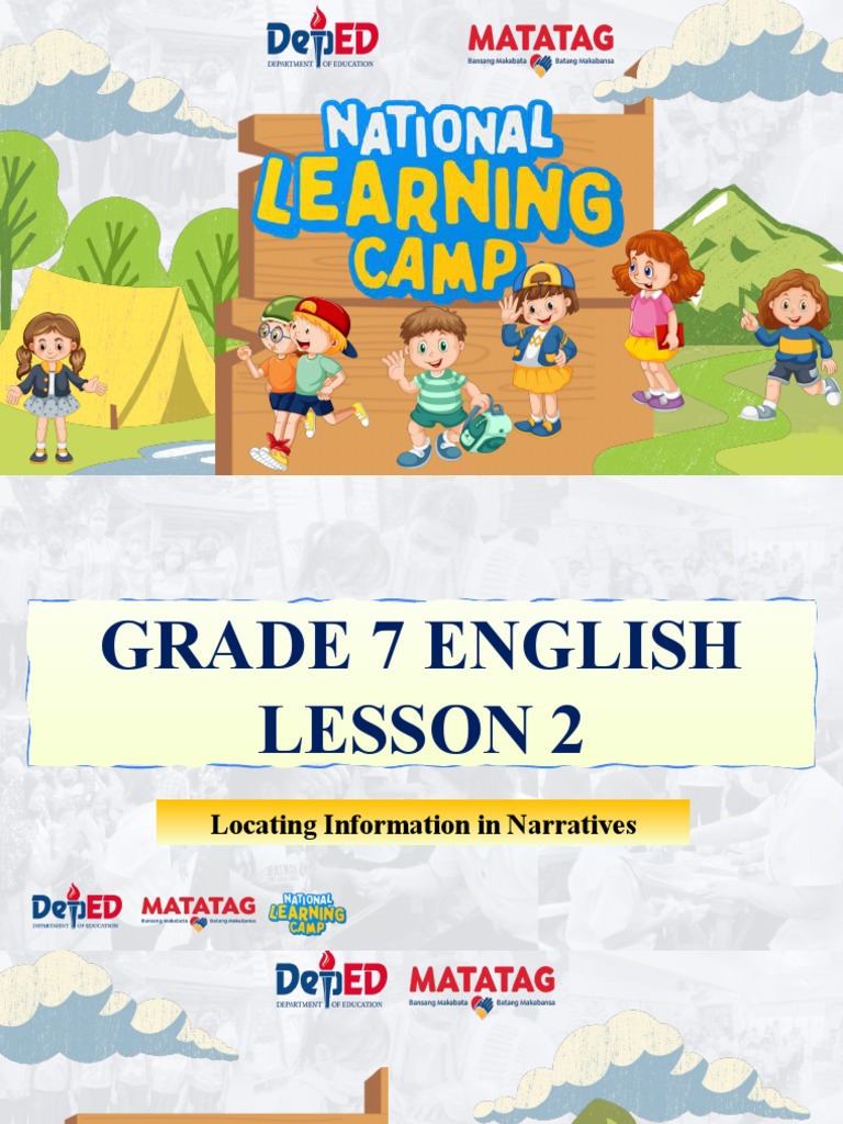 Lesson 2 English 7 Narrative NLC | PDF