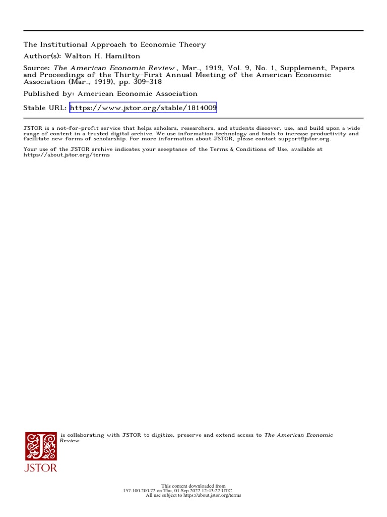 Hamilton | PDF | Economics | Economic Equilibrium