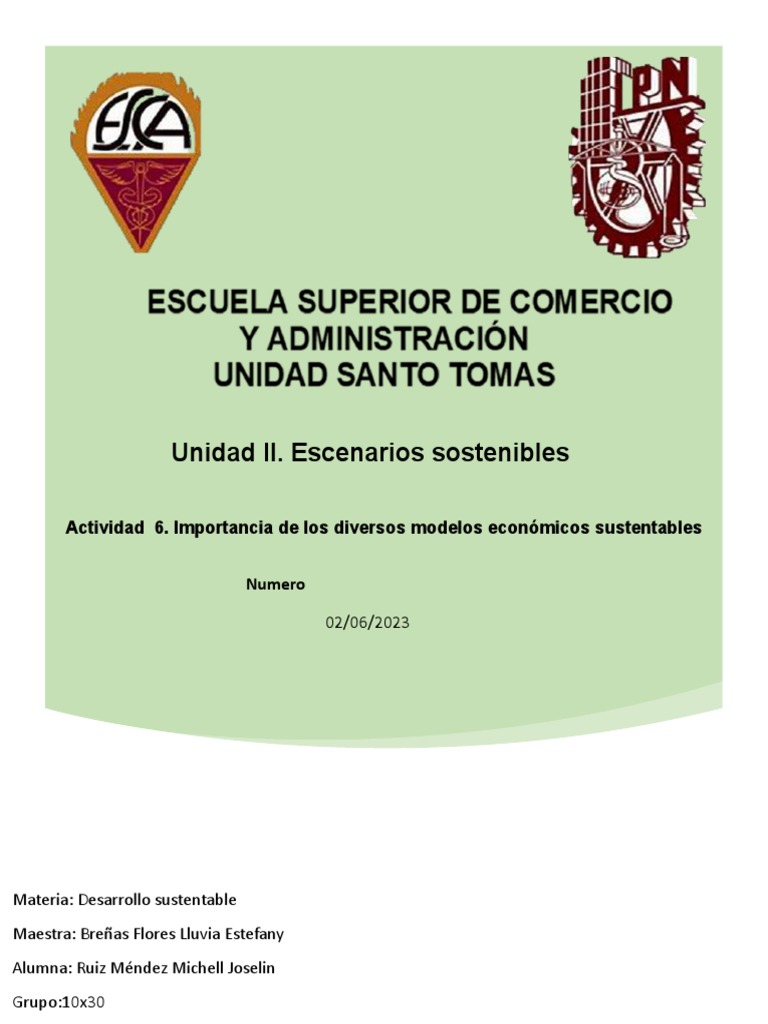 Act6 Desarrollo Sustentable | PDF