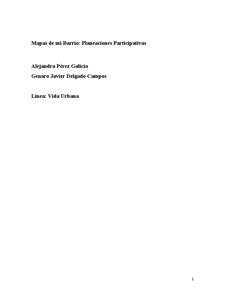 Publicación Mapas De Mi Barrio Pdf