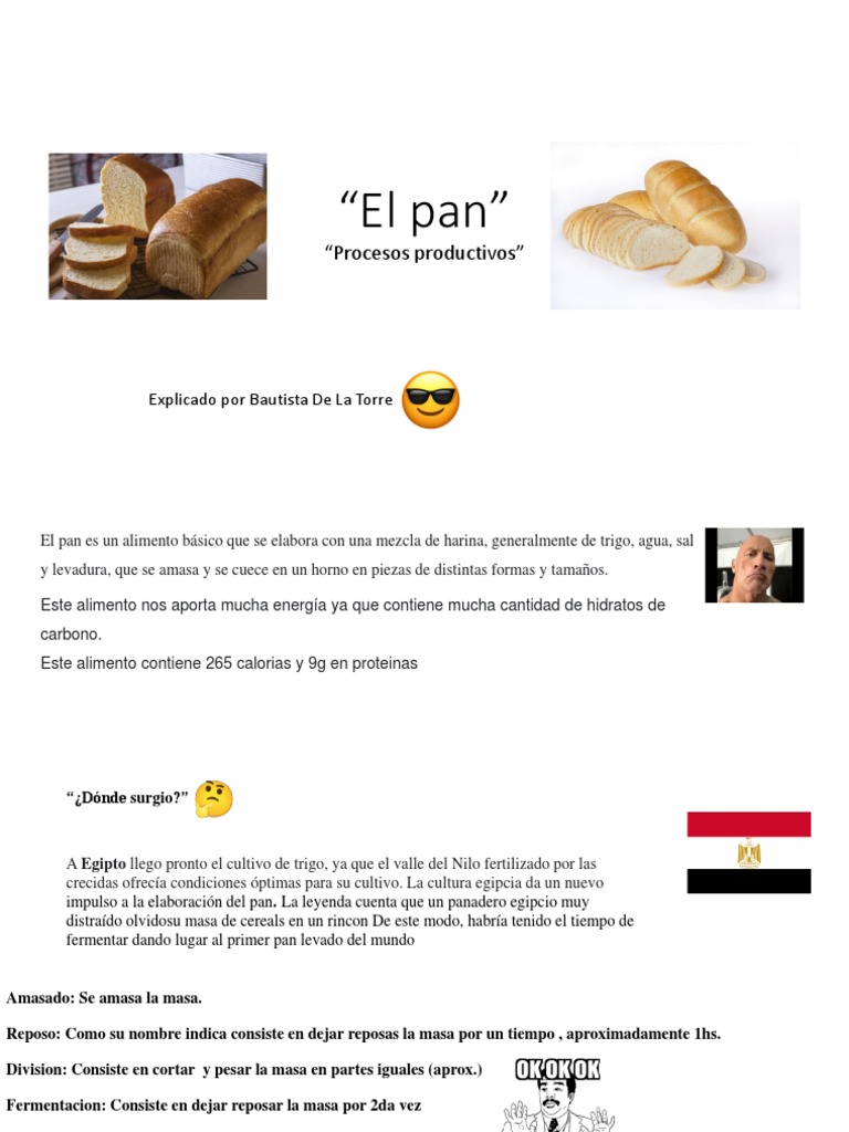El Pan | PDF | Panes | Nutrición