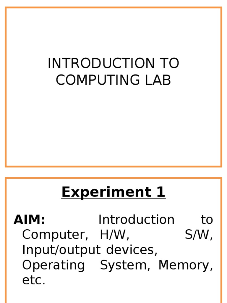 Itc Lab | PDF | Computer Data Storage | Central Processing Unit