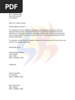 Basketball Solicitation Letter Sample | PDF