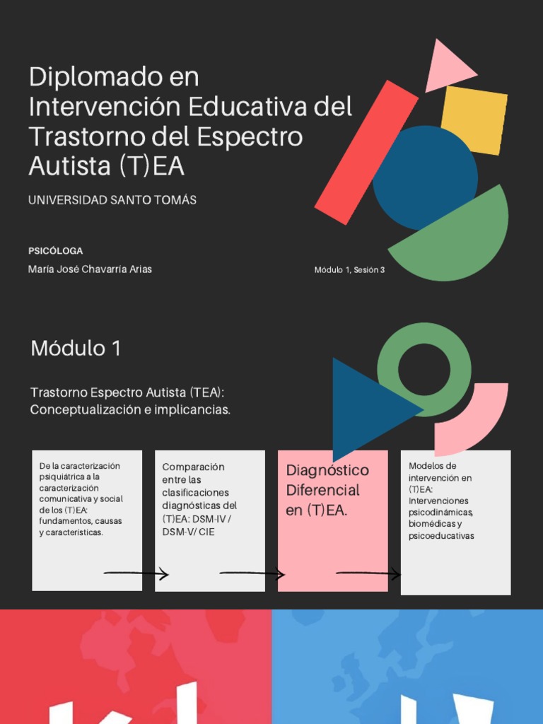 Diagnóstico y Características del TEA | PDF | Espectro autista ...