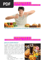 Comida Chatarra Vs Comida Saludable | PDF | Aceite de cocina | Alimentos