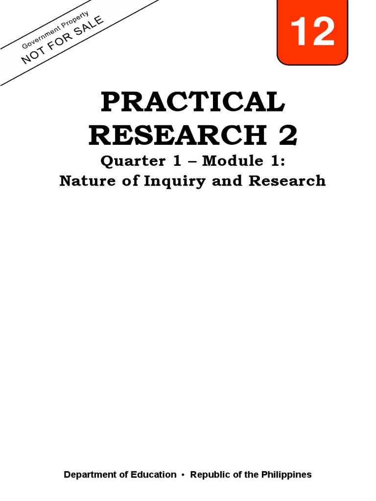 Practical Research 2 Week-1 | Download Free PDF | Quantitative Research | Learning