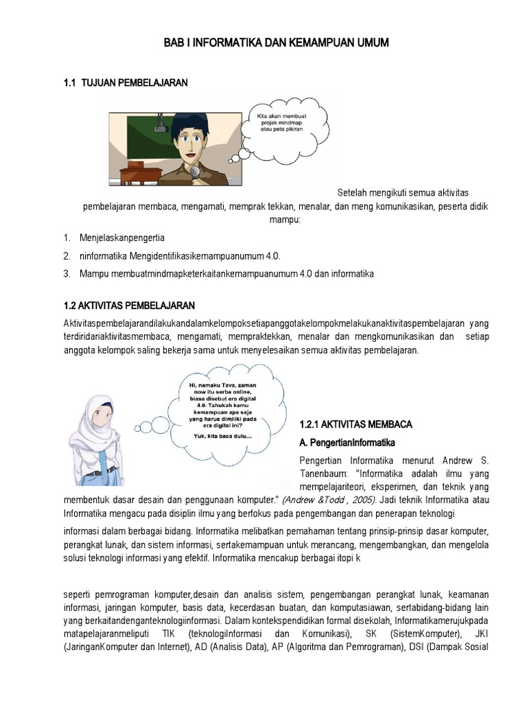 Modul 1 Mapel Informatika | PDF