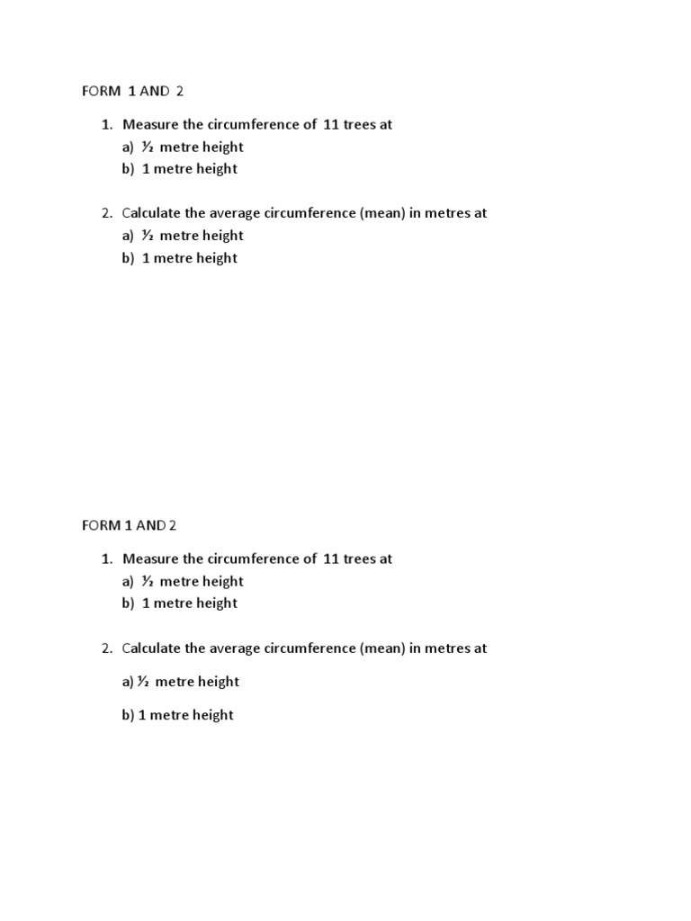 Form 1 and 2 | PDF | Science & Mathematics