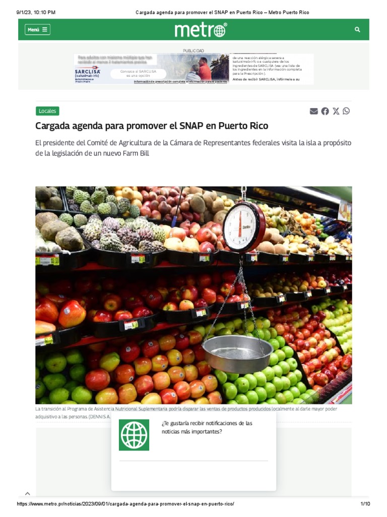 Cargada Agenda para Promover El SNAP en Puerto Rico - Metro Puerto Rico ...