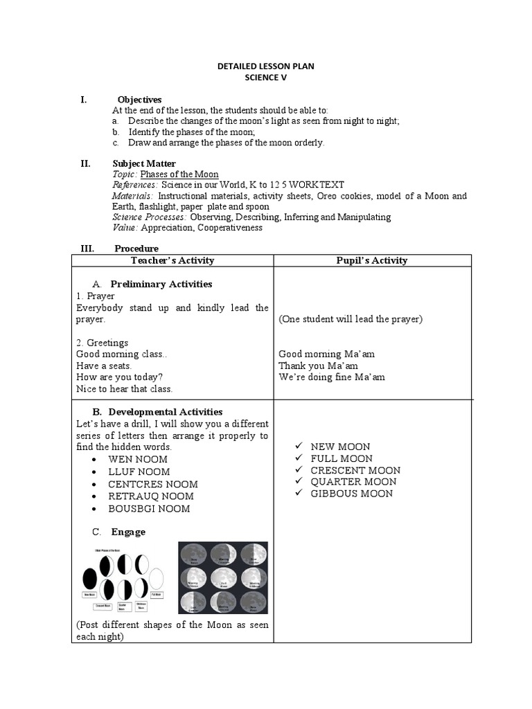 Phases of Moon | Download Free PDF | Moon | Planets Of The Solar System