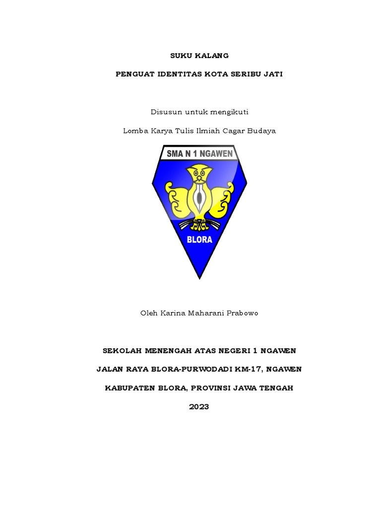 Suku Kalang: Identitas Blora Tertua | PDF | Ilmu Sosial