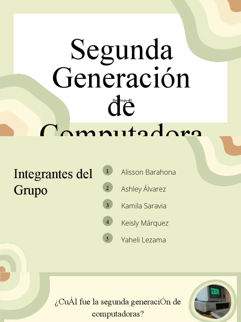 Segunda Generación de Computadoras | PDF
