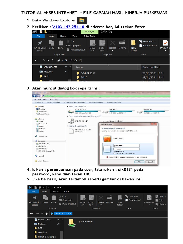 Tutorial Akses PKP Intranet 2023 | PDF