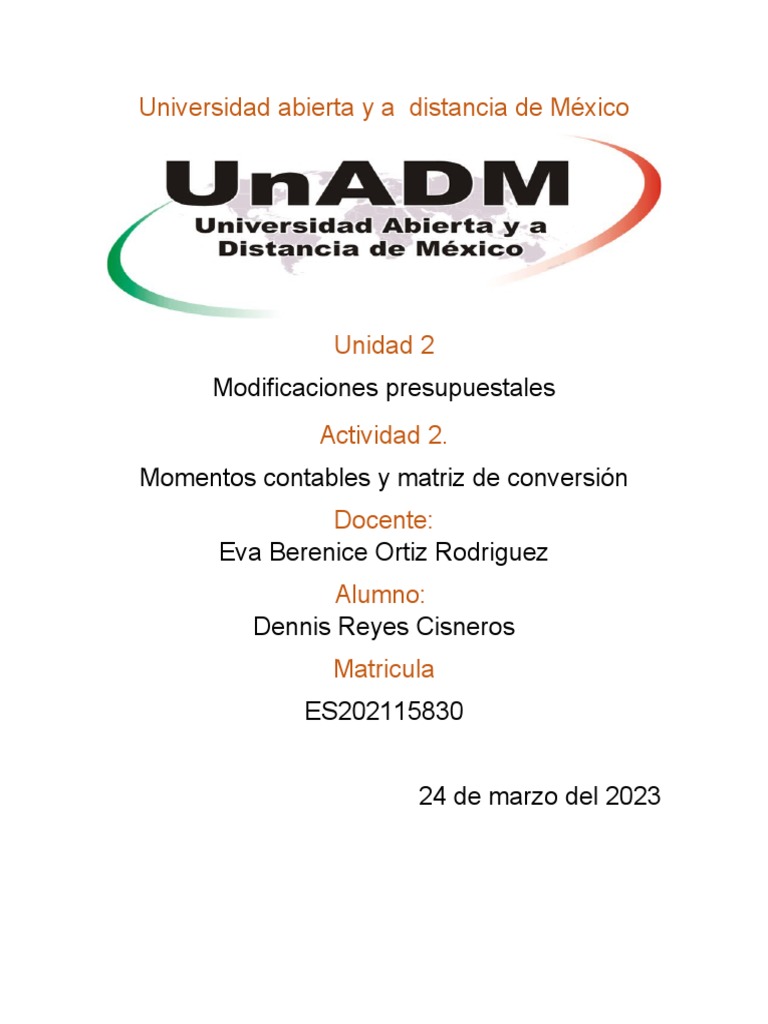 M11 U2 A2 RECD Cuadrocomparativo | PDF | Contabilidad | Presupuesto