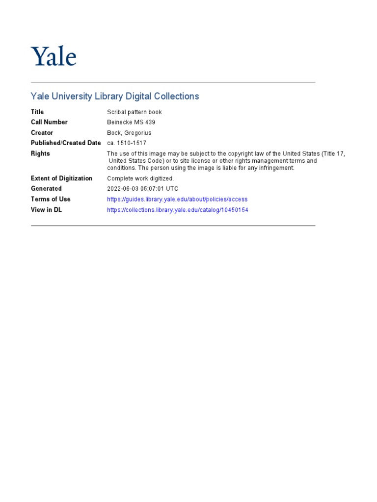 Scribal Pattern Book | PDF | Book Design | Common Law