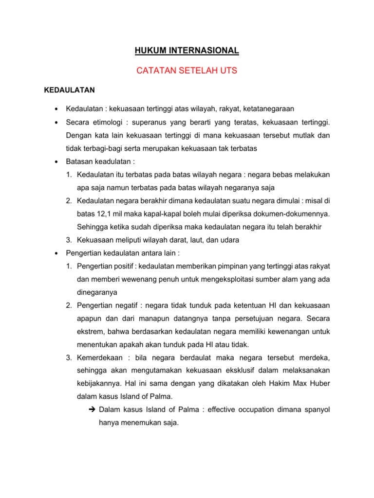 Catatan Hukum Inter Uas | PDF | Politik | Sejarah