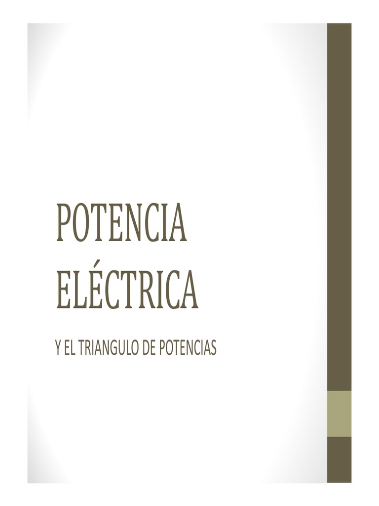 POTENCIA ELÉCTRICA en AC | PDF | Energia electrica | Vatio