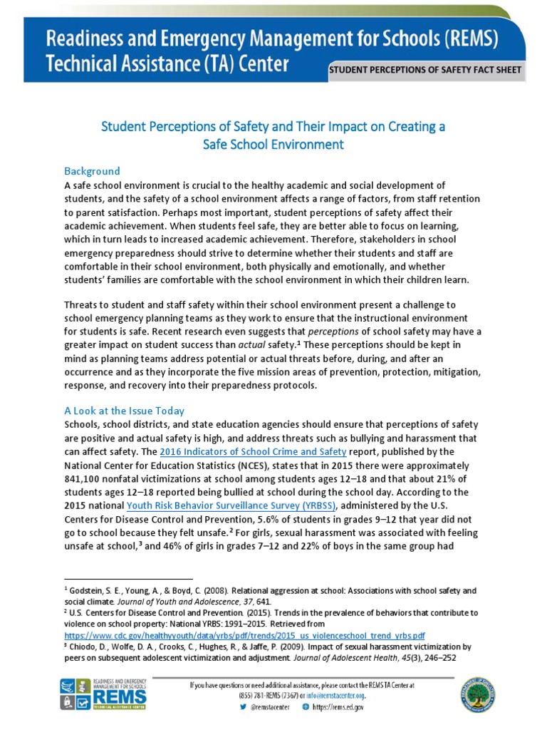 Student_Perceptions_Safety_Fact_Sheet_508C | PDF