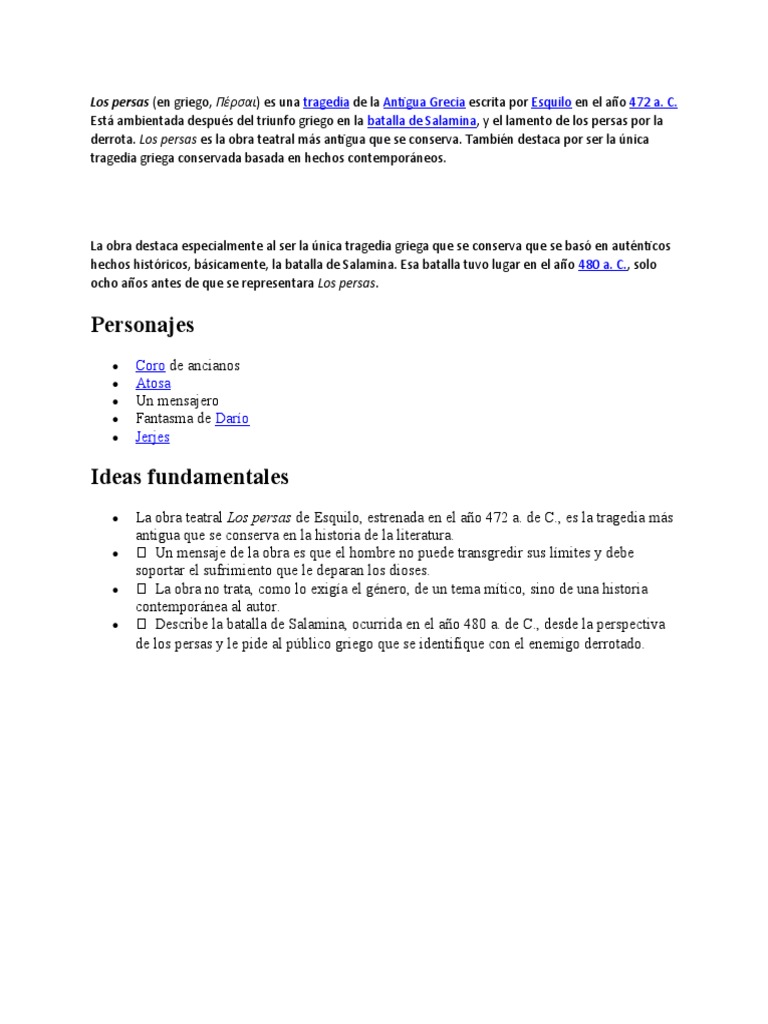 Los Persas | PDF