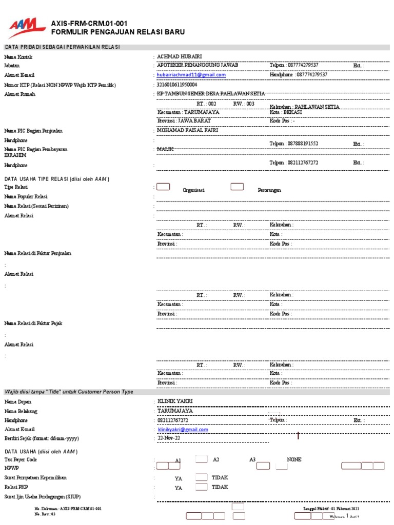 Spesimen Aam 2 | PDF