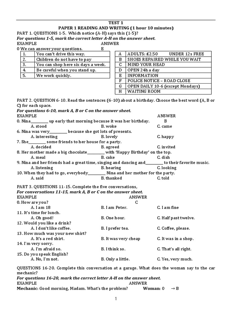 Tong Hop Bai Tap Reading Tieng Anh Lop 10 Co Dap An Chon Loc | PDF