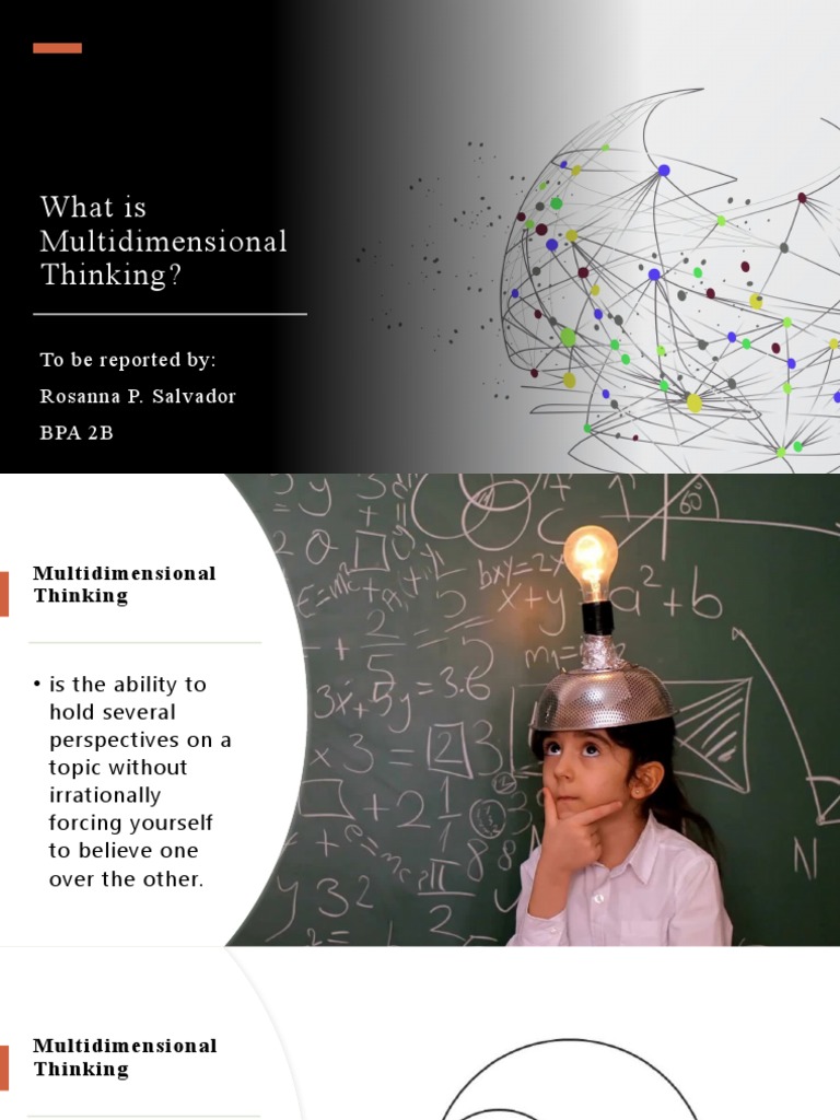 What Is Multidimensional Thinking | PDF
