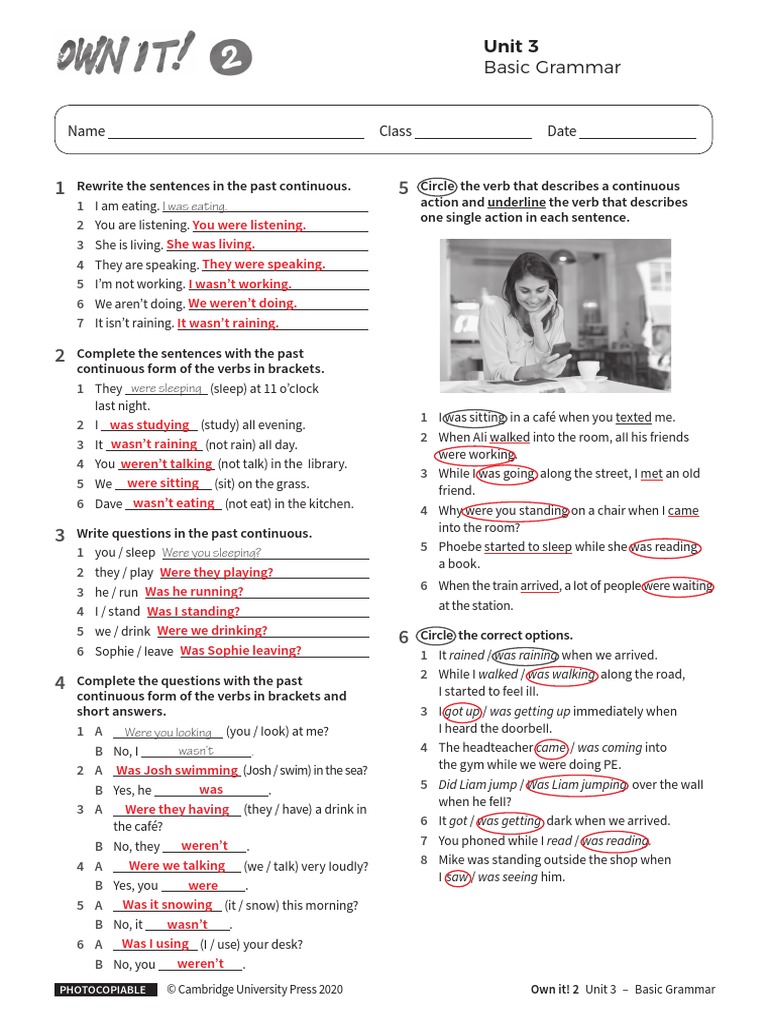 Basic Grammar Unit3 With Answers | PDF