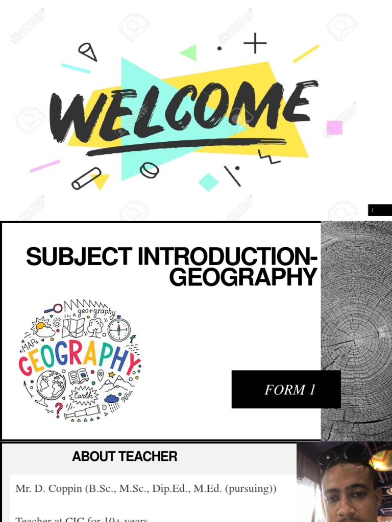 Introduction To Form 1 Geography | PDF | Geography | Learning