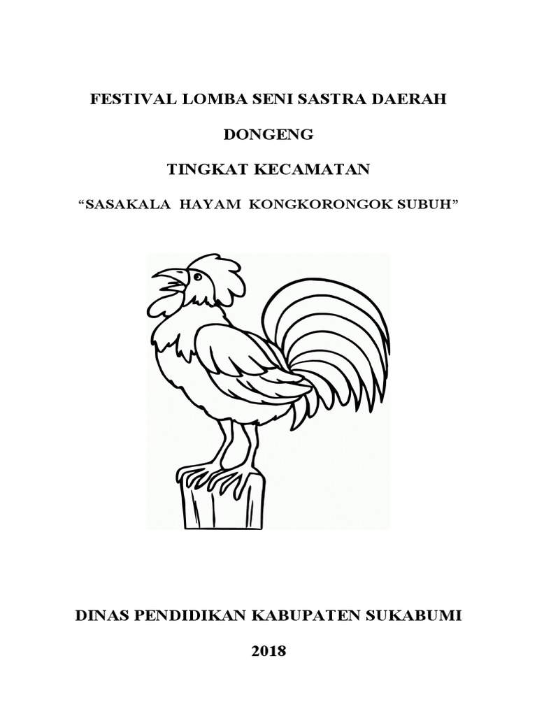 Dongeng Sasakala Hayam Kongkorongok | PDF