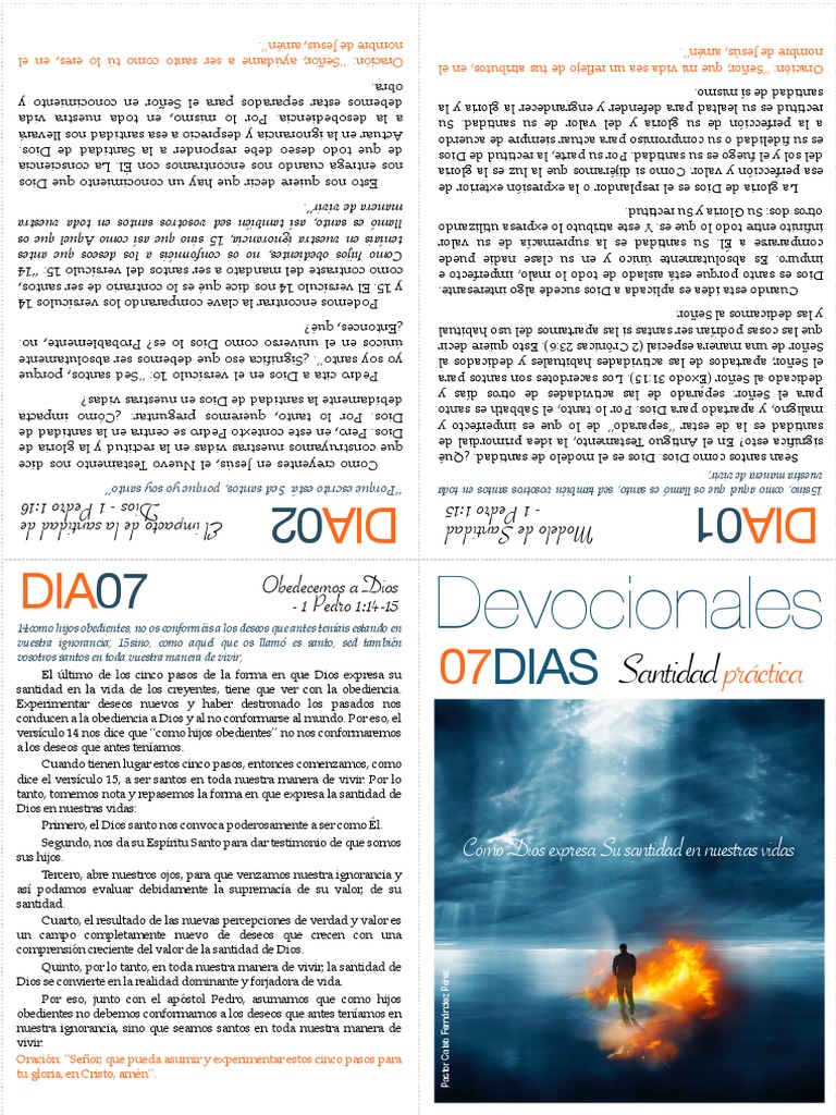 Devocionales 07 Dias Santidad Practica | PDF | Santo | Dios