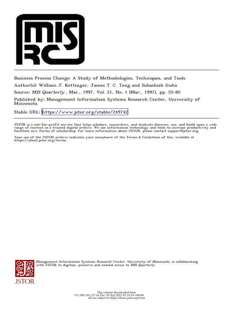 BPR Methodologies and Tools Overview | PDF | Business Process | Methodology