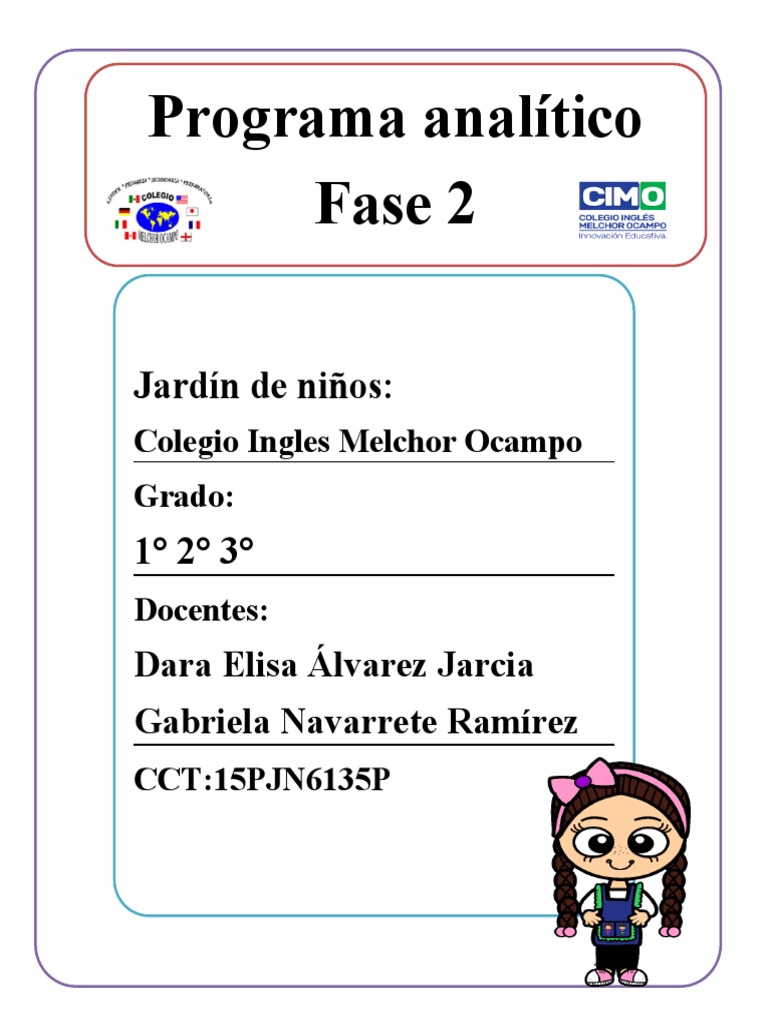 Programa Analitico Preescolar 1 | PDF