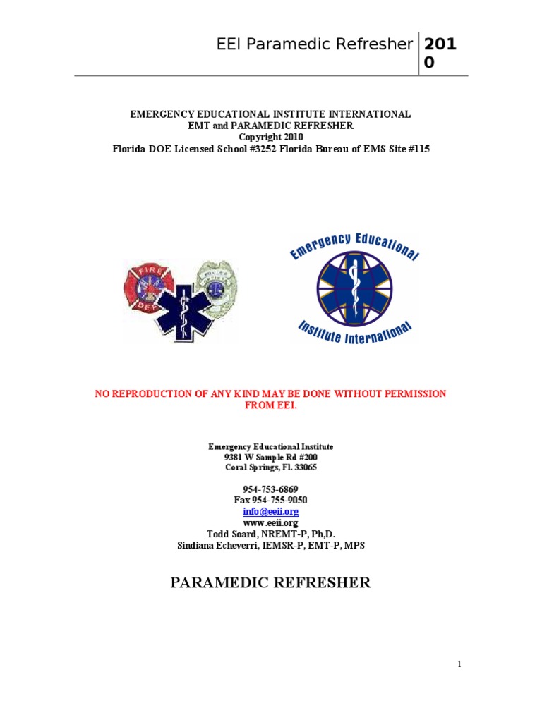 Paramedic Refresher Download 2010 | PDF | Cardiopulmonary Resuscitation ...