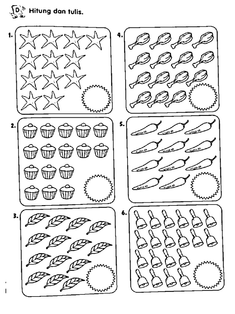Nombor Hingga 20-Mengira Objek | PDF